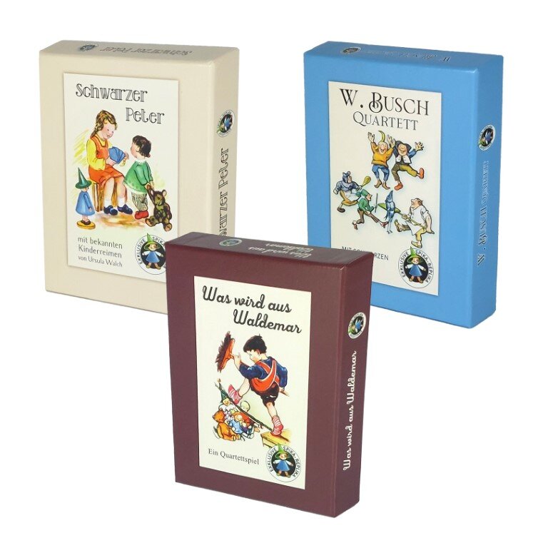 Kartenspiel Set Schwarzer Peter + W. Busch + Mein Märchenreich, 27,90